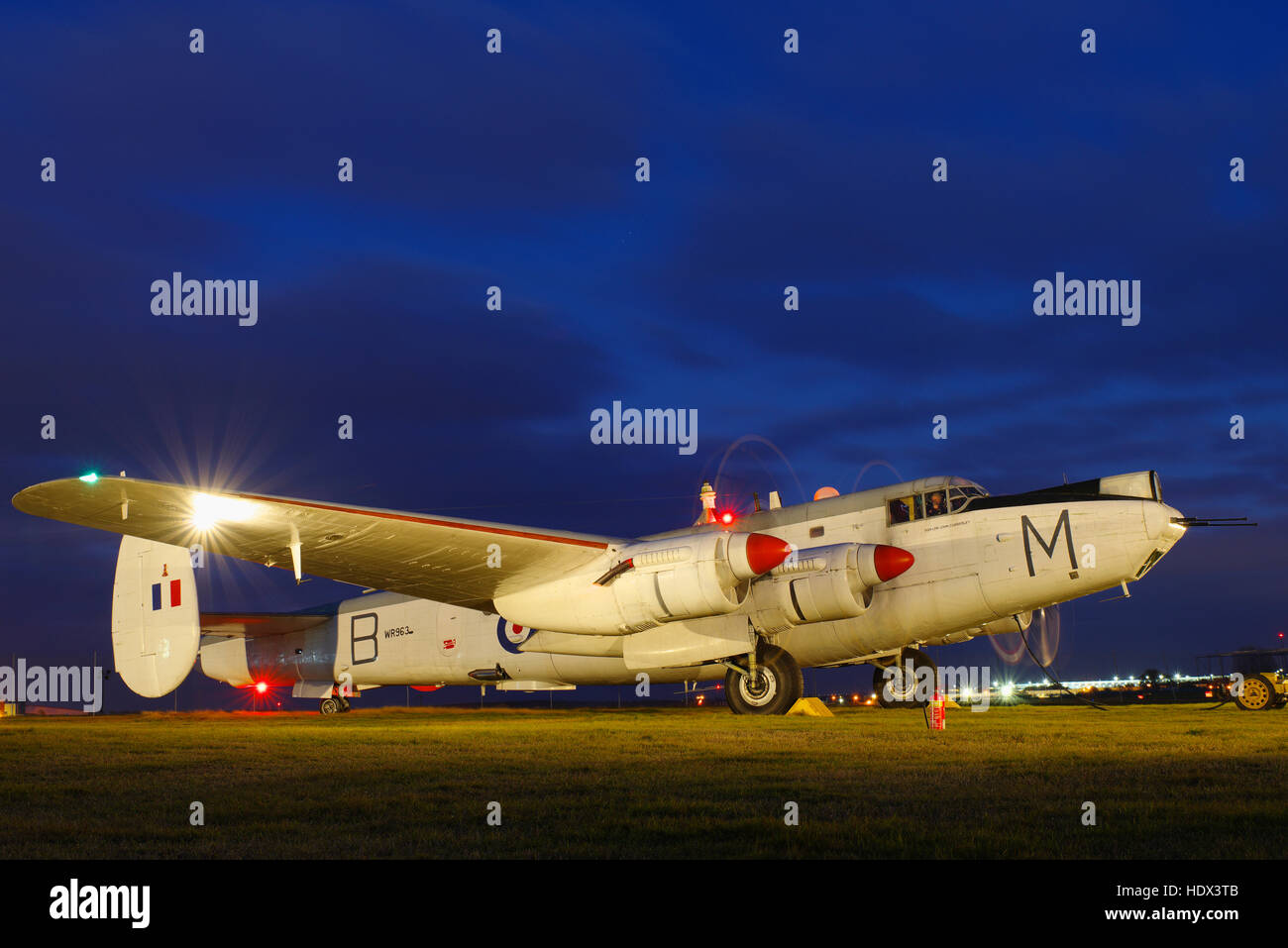 Avro Shackleton MR 2, WR963 at night Stock Photo - Alamy