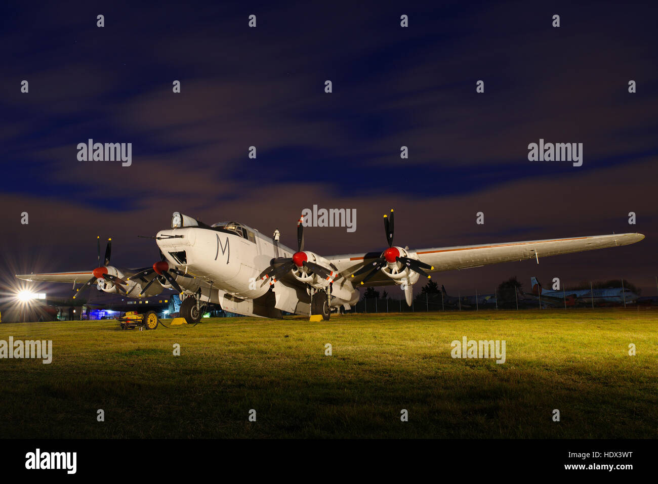 Avro Shackleton MR 2, WR963 at night Stock Photo - Alamy