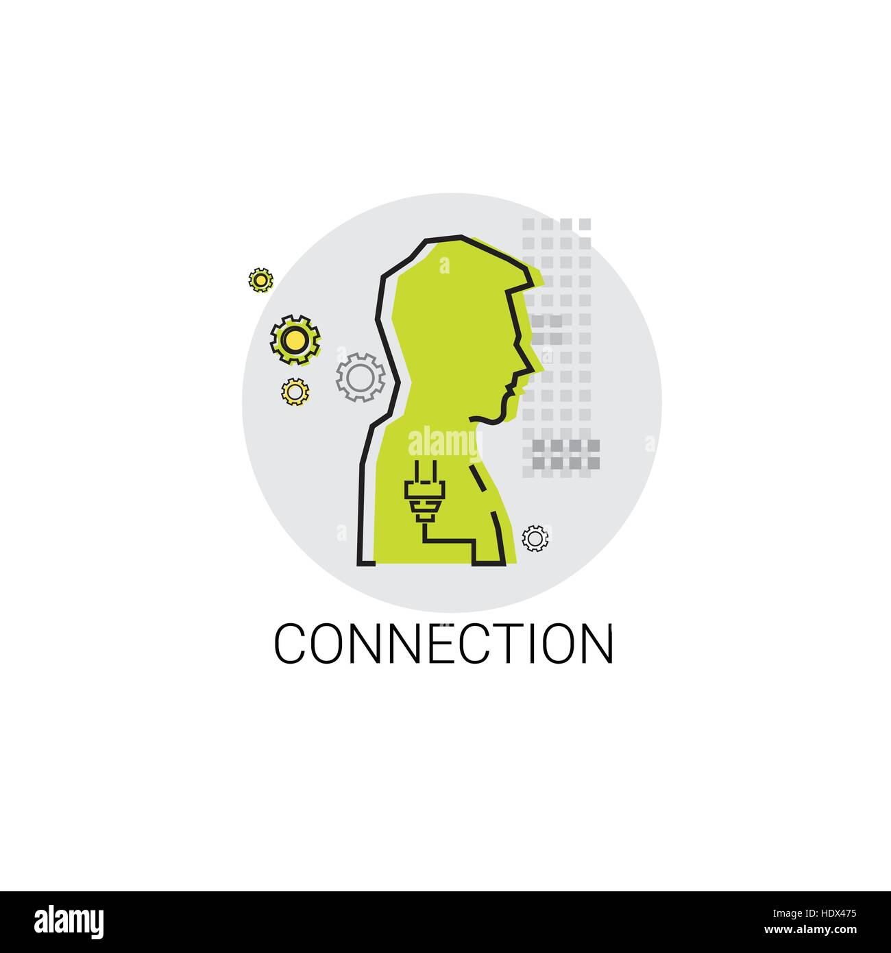Social Network Communication People Connection Icon Stock Vector Image ...