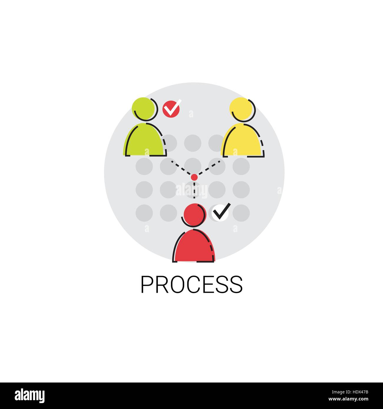 Business Team Meeting Brainstorm Process Icon Stock Vector Image & Art ...