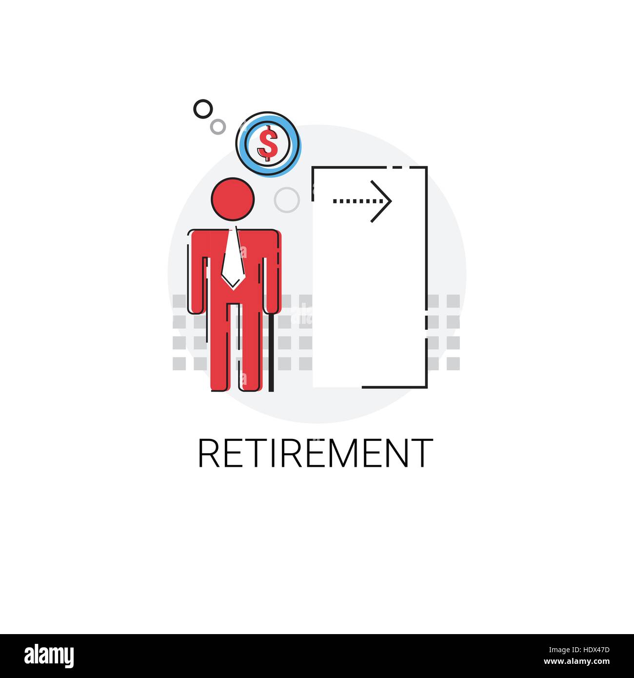 Senior Business Person Retirement Icon Stock Vector Image & Art - Alamy
