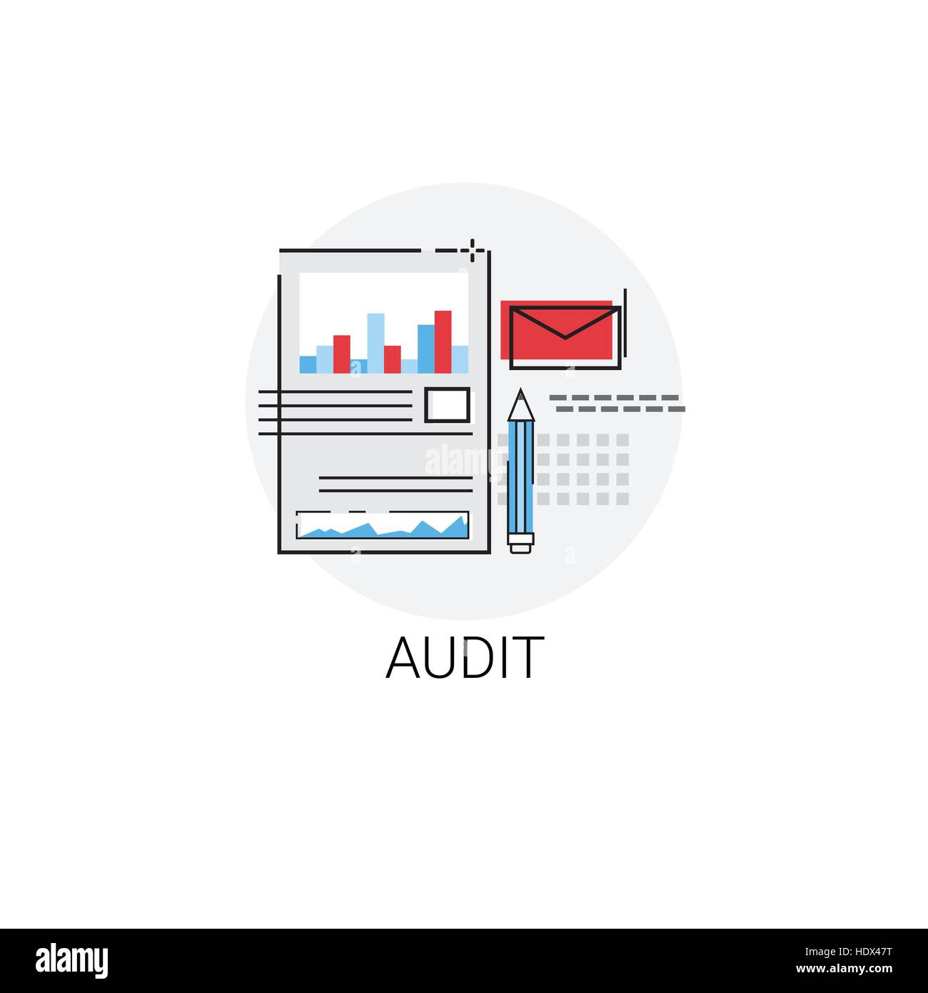 Audit Data Analysis Icon Financial Graph Stock Vector Image & Art - Alamy