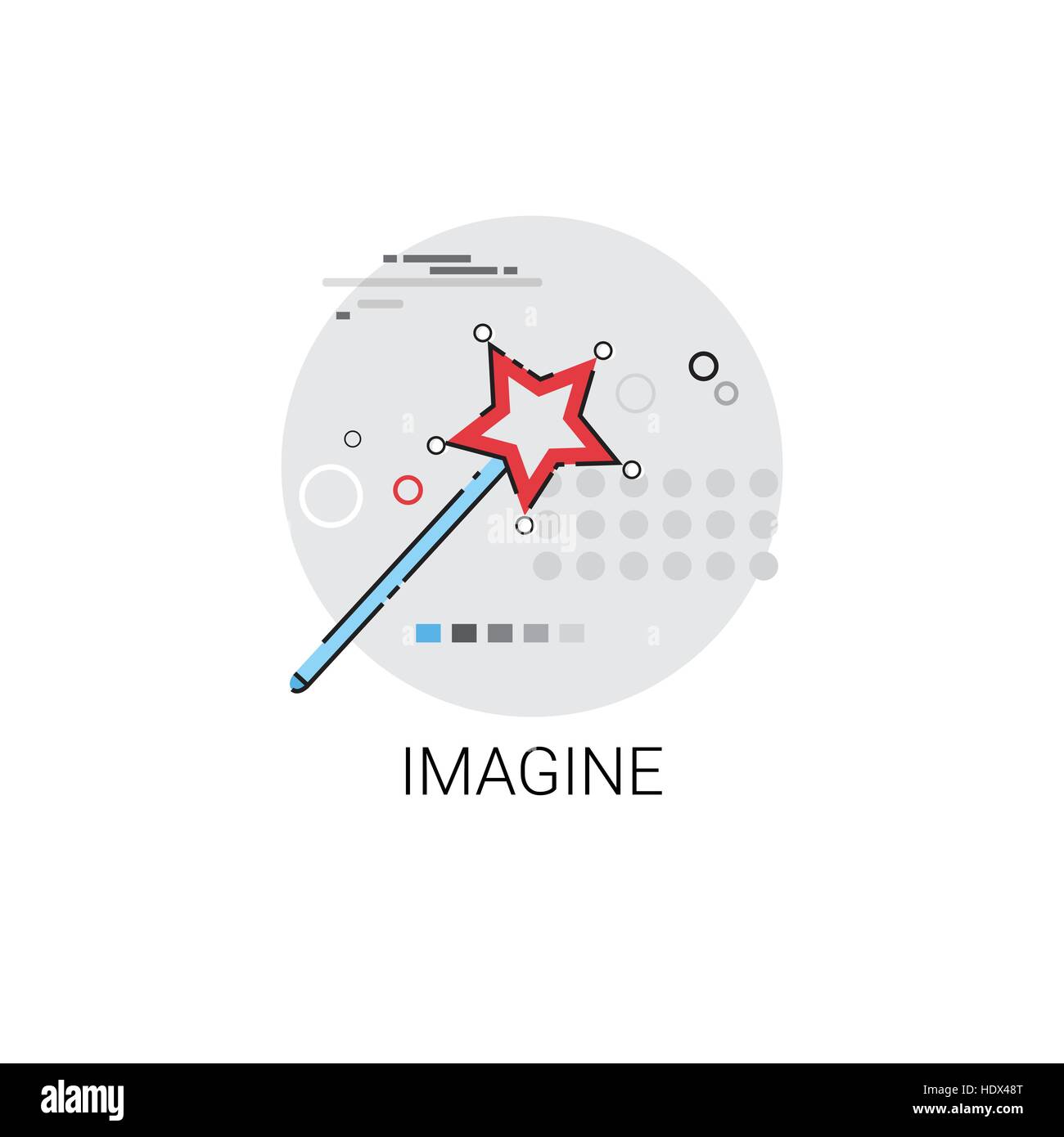Imagine New Idea Inspiration Creative Process Business Icon Stock ...
