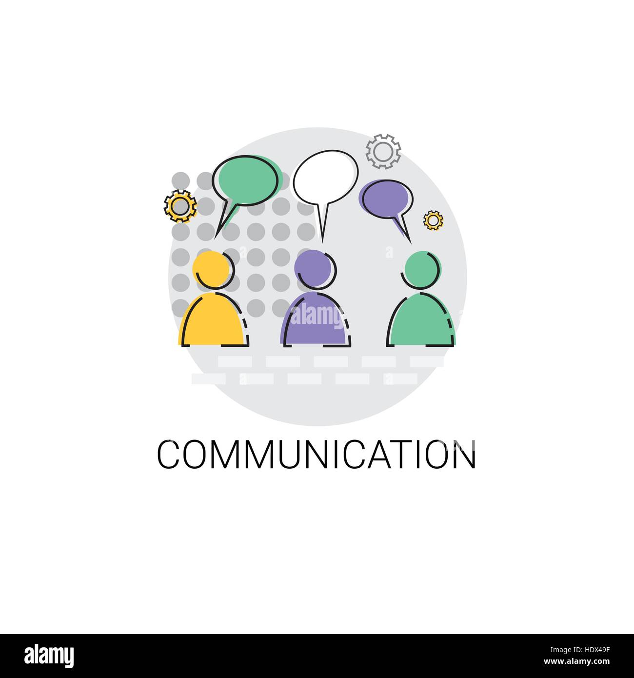 Communication chatting Stock Vector Images - Alamy