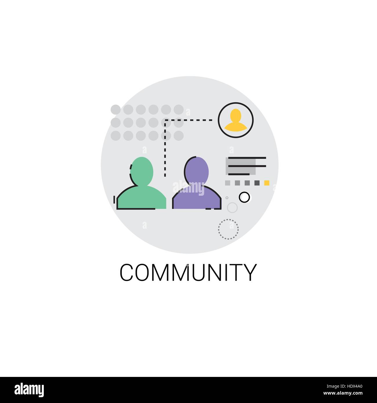 People Group Social Network Communication Community Concept Icon Stock ...