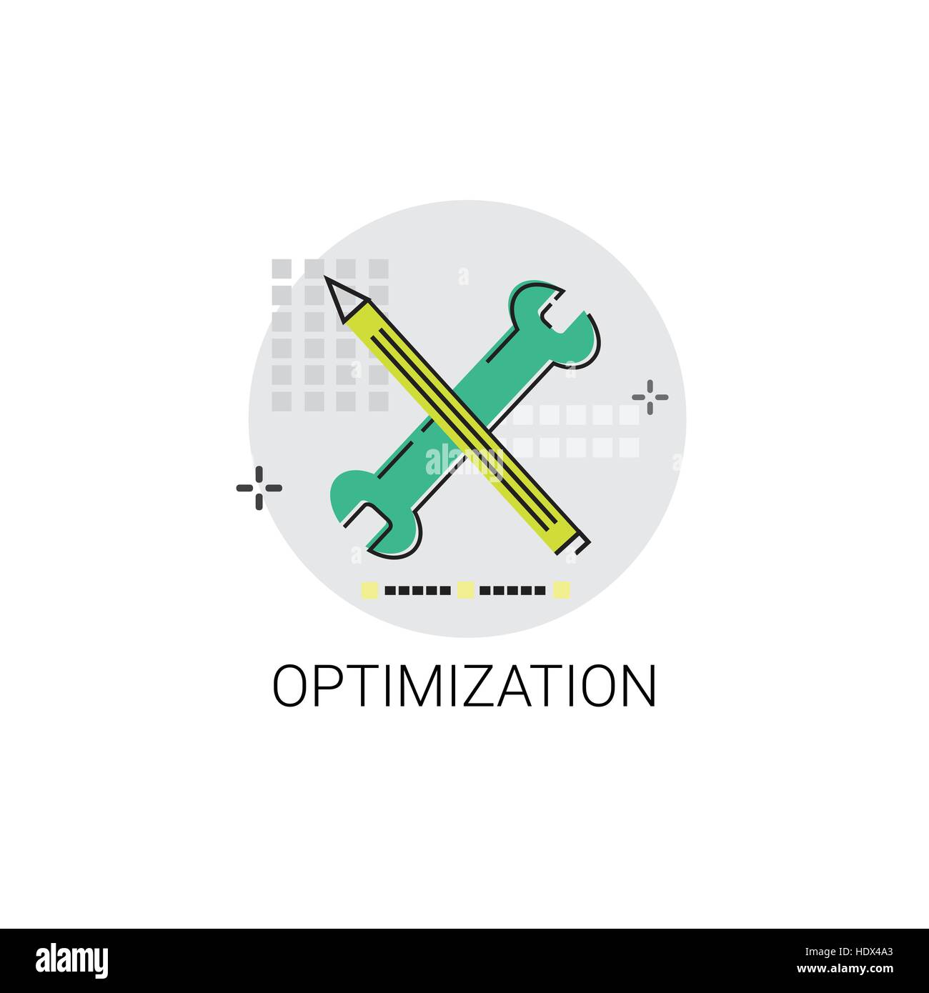 Effective Planning Strategy Optimization Business Icon Stock Vector ...