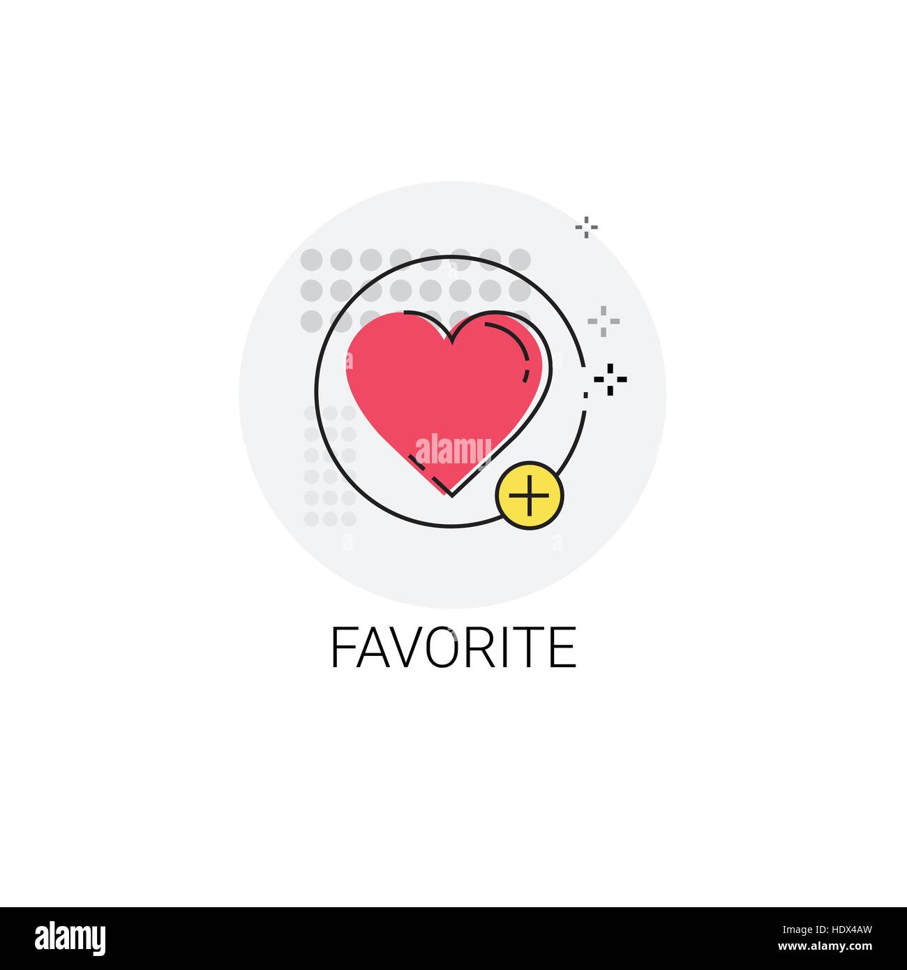 Favorite Love Plus Symbol Icon Stock Vector Image & Art - Alamy