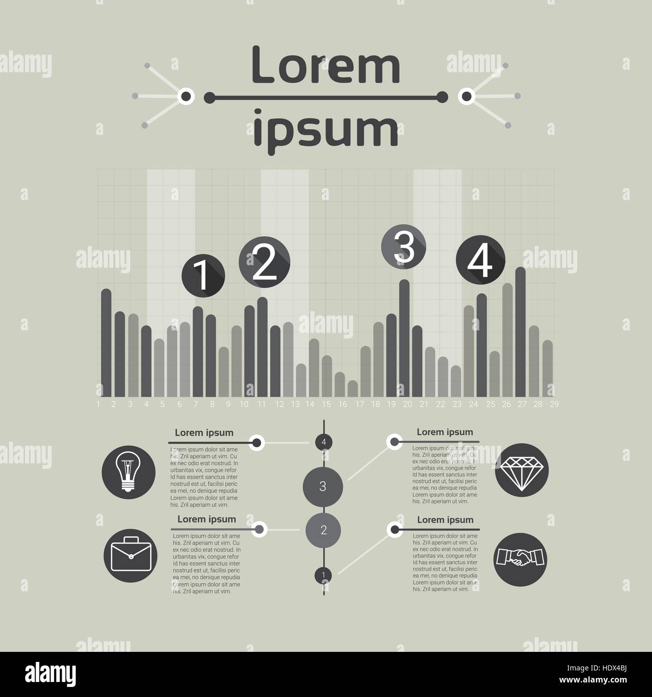 Graph Set Finance Diagram Infographic Icon Financial Business Chart ...