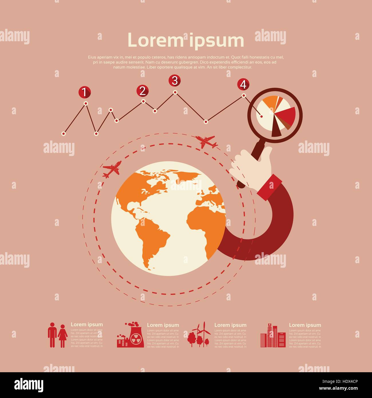 Graph Set Environment Diagram Infographic Icon Business Chart Stock ...