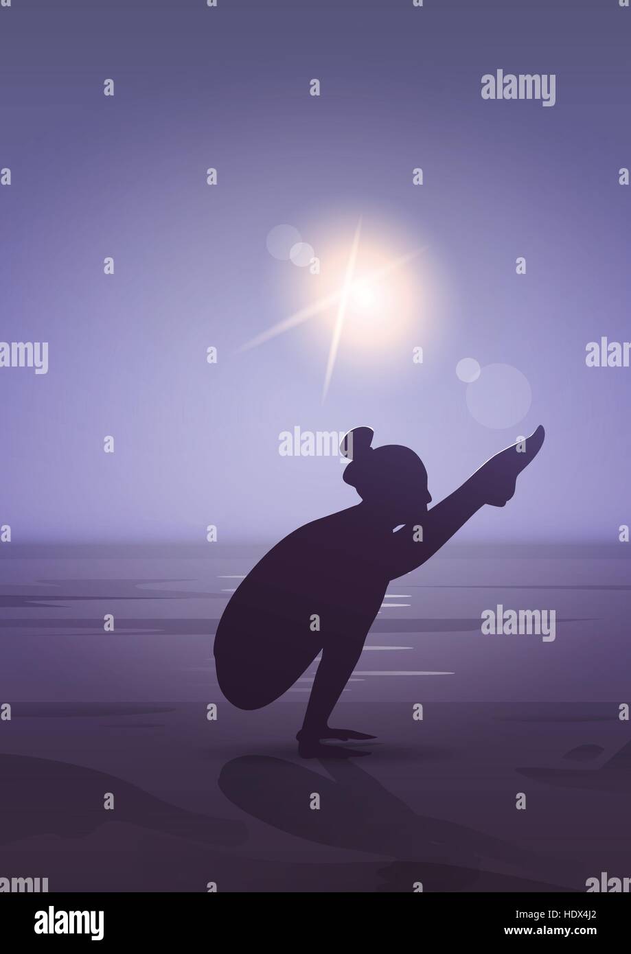Spiritual light girl Stock Vector Images - Alamy