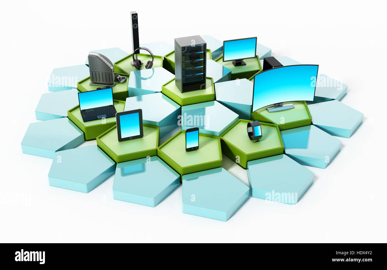 Isometric lan network diagram computer hi-res stock photography and ...
