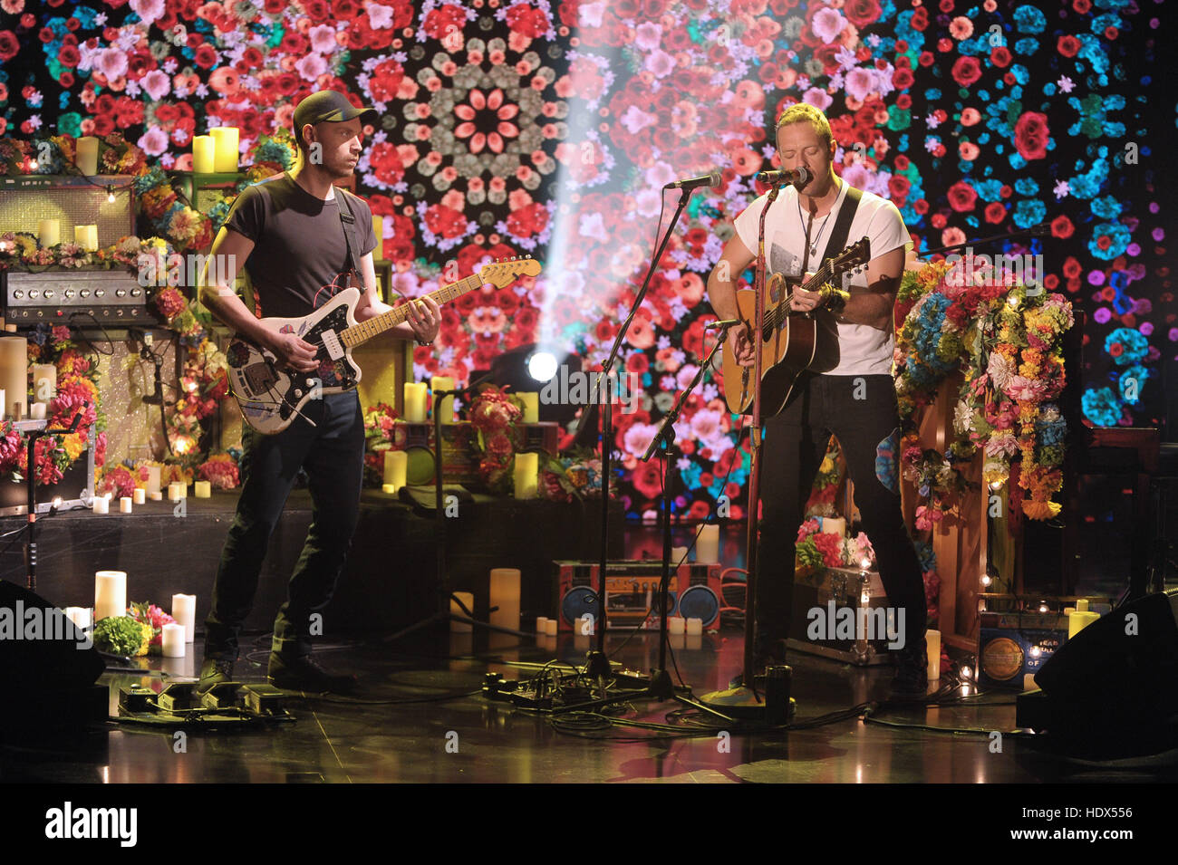 Chris Martin, band member of Coldplay, appears on the Italian ...