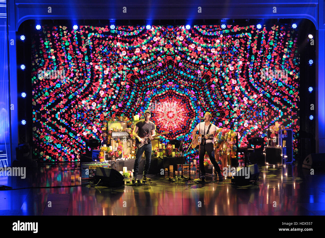 Chris Martin, band member of Coldplay, appears on the Italian ...