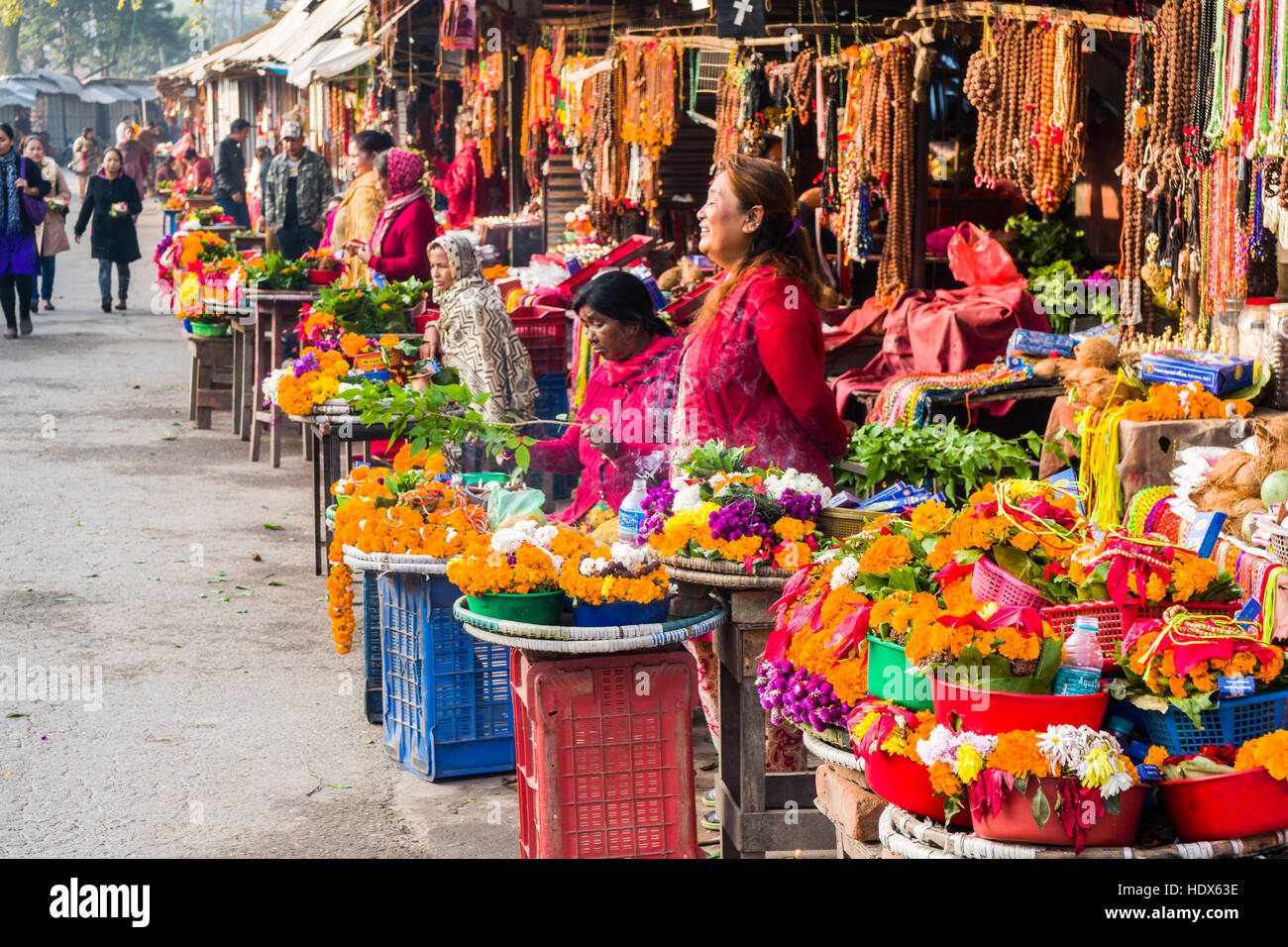 Pashupatinath temple market hi-res stock photography and images - Alamy