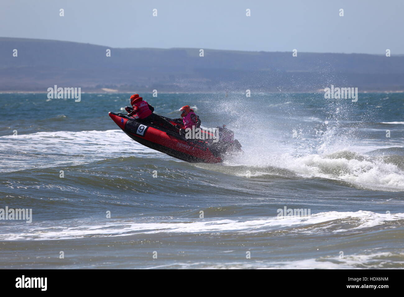 Zapcat Racing - RIB racing at Bournemouth beach - contestants running ...