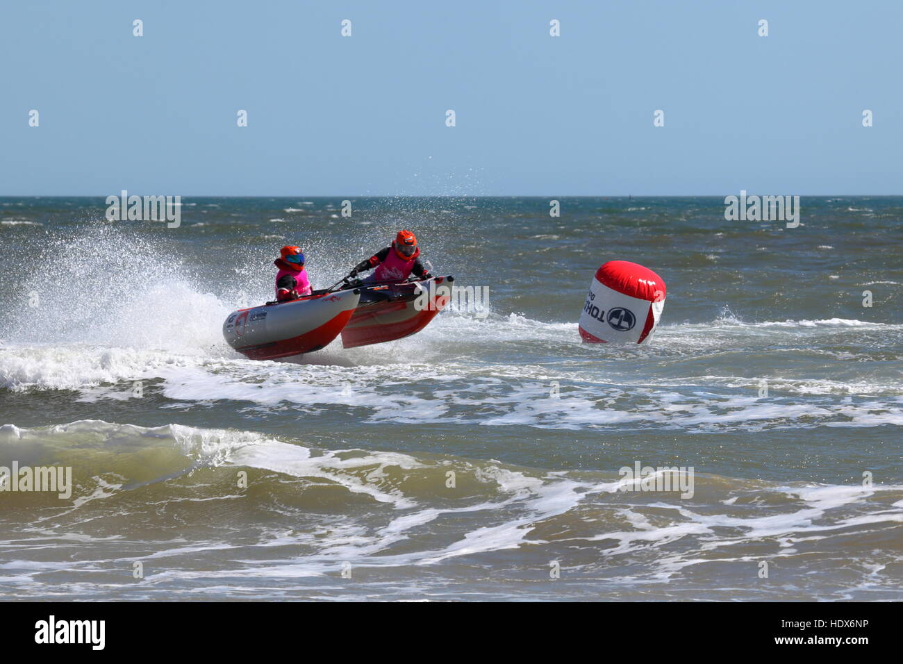 Zapcat Racing - RIB racing at Bournemouth beach - contestants handle ...