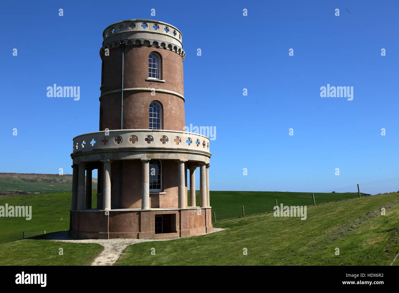 Clavell Tower close up against blue sky standing proud in its new ...