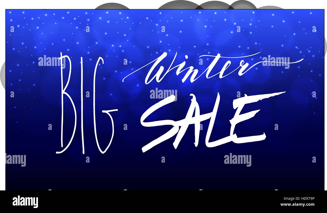 Inscription winter sale Stock Vector Images - Alamy