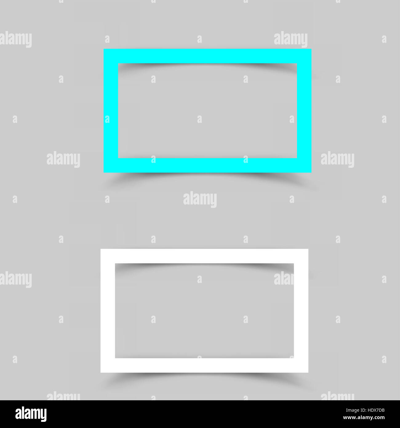 Piece of white paper frame for note, message, quote with the shadow on ...