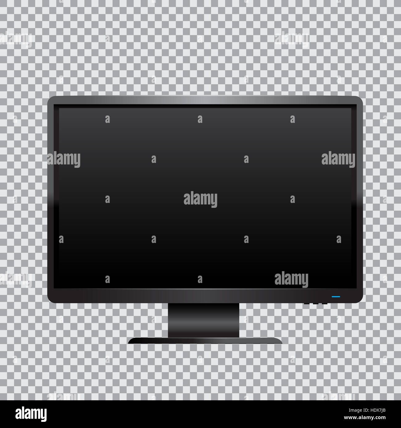 The black computer monitor on transparent background Stock Photo - Alamy