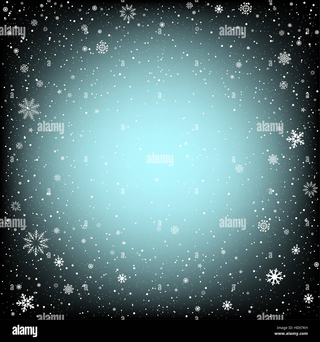 Winter black background with snow. Christmas and New Year backdrop ...