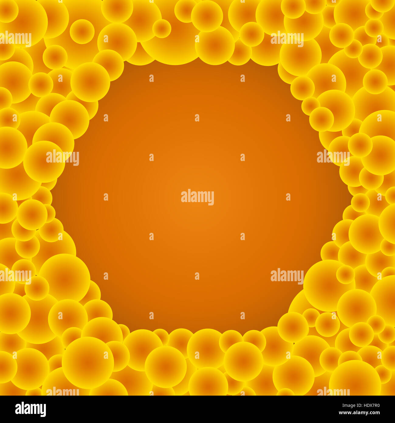 The beautiful simple many buble gradient circles honey symbol Stock ...