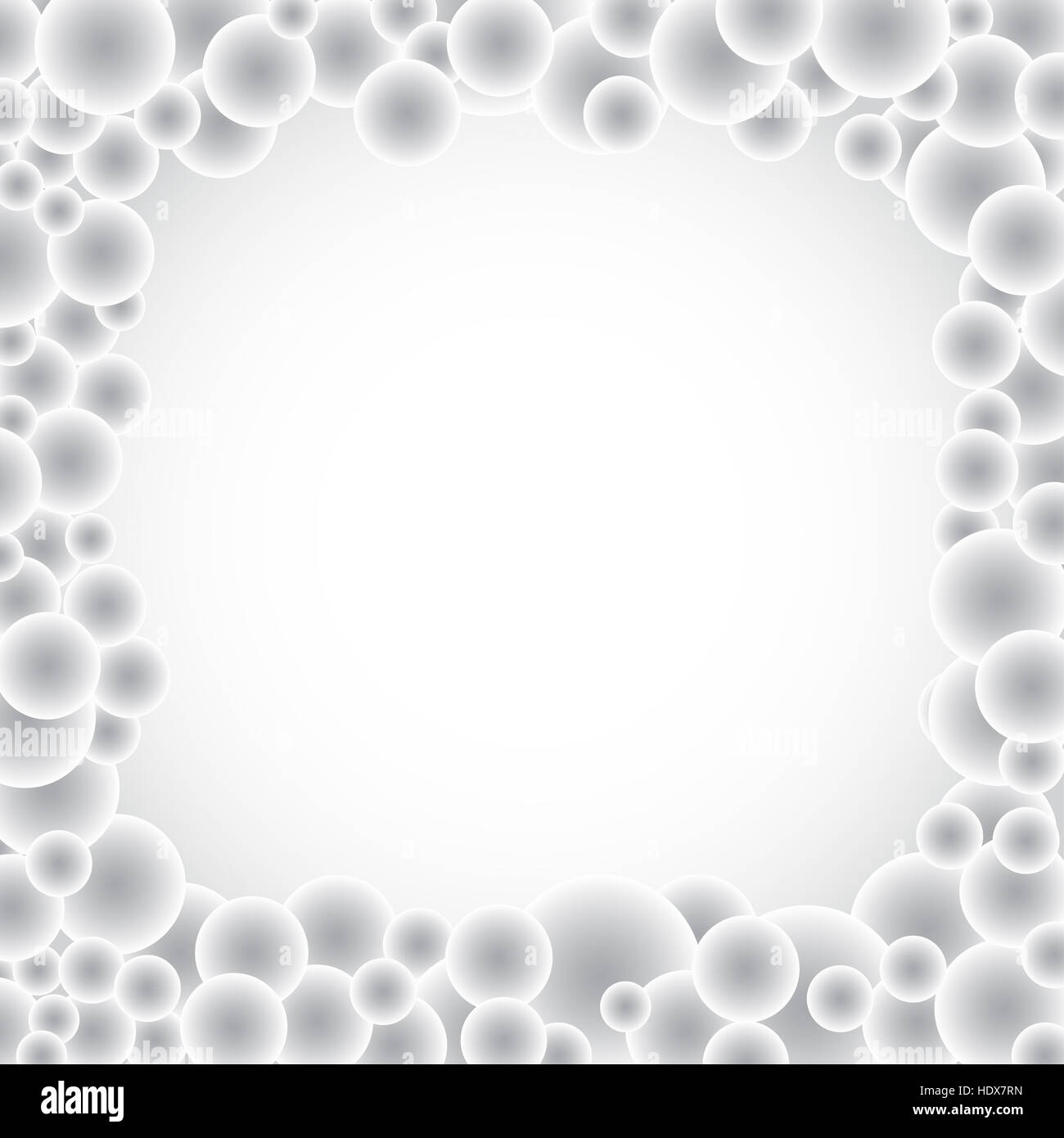 The beautiful simple many white gradient circles frame background Stock ...