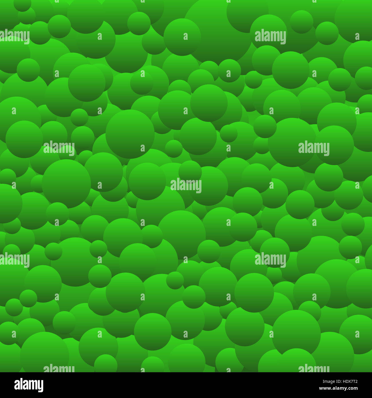 The cartoon simple many green gradient circles texture background Stock ...