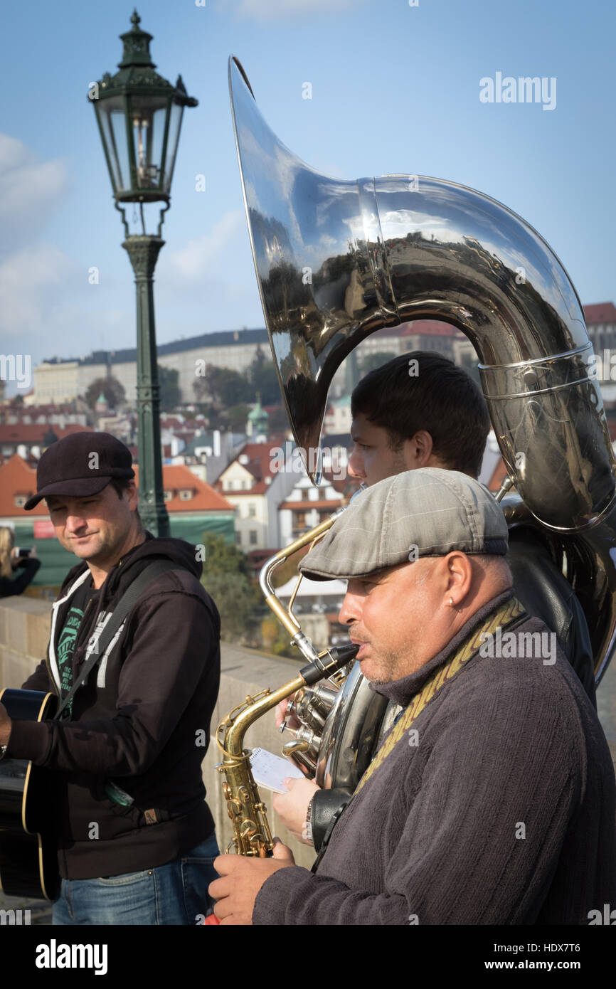 Prague Bridge Musicians High Resolution Stock Photography and Images ...