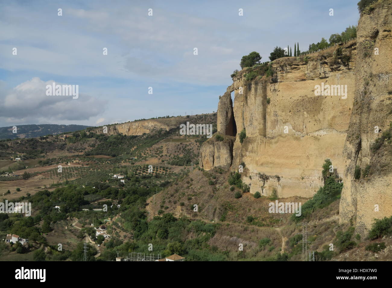 View of the landscape in Ronda, Spain Stock Photo - Alamy