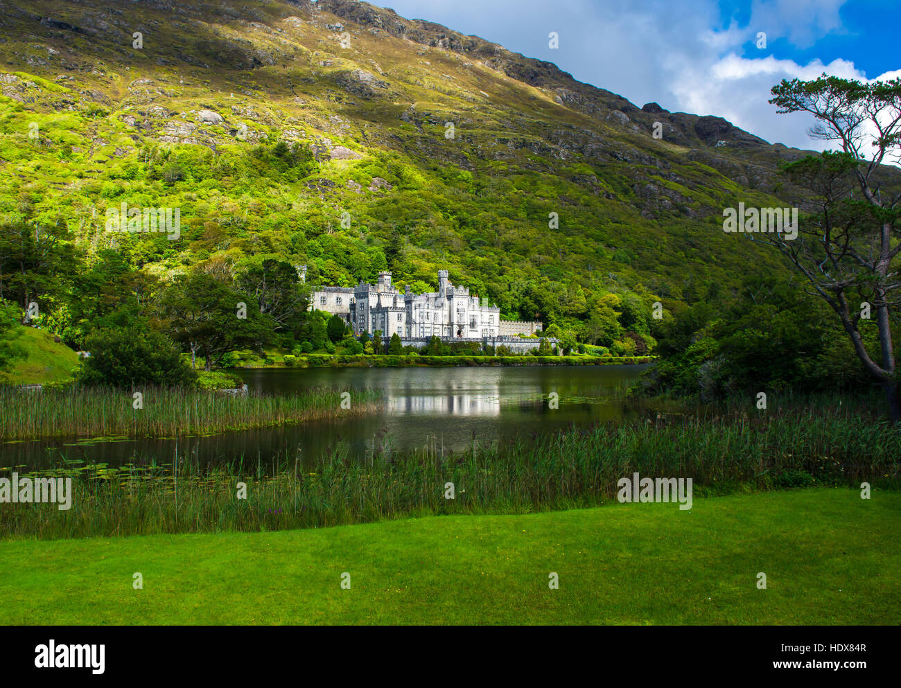 Castle and Monastery Kylemore Abbey in Ireland Stock Photo - Alamy