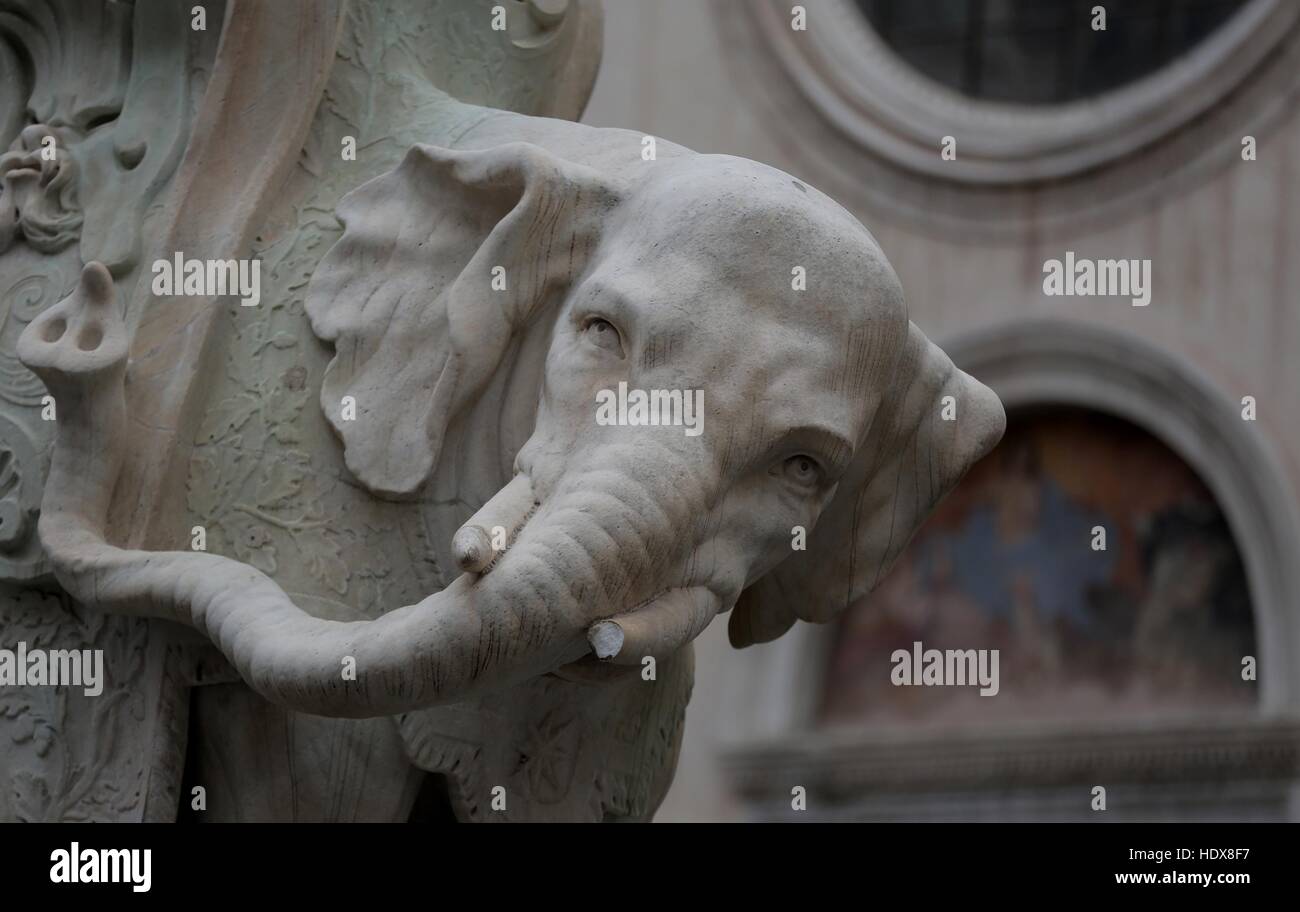 Gian Lorenzo Bernini statue of an elephant and obelisk which was ...