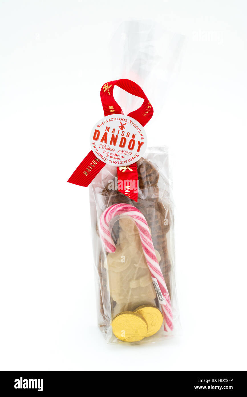 Maison Dandoy christmas speculoos biscuits gift Stock Photo - Alamy
