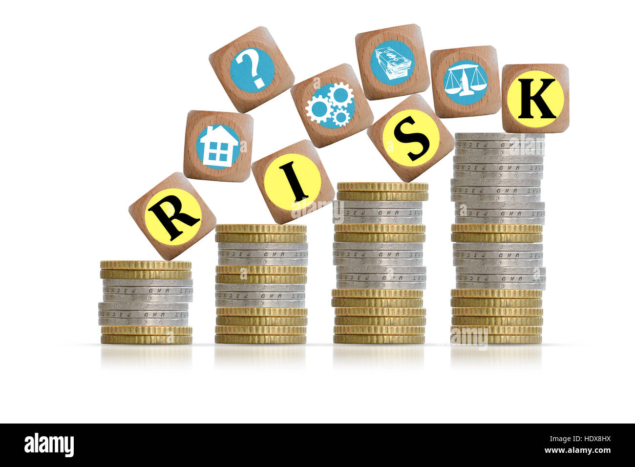 Coins investment profit finance Cut Out Stock Images & Pictures - Alamy