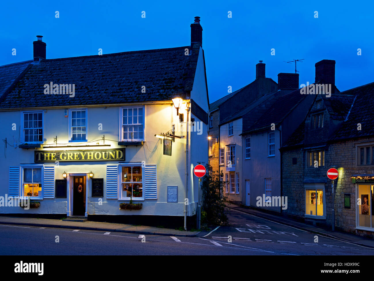 The Greyhound pub in the market town of Beaminster, Dorset, England UK ...