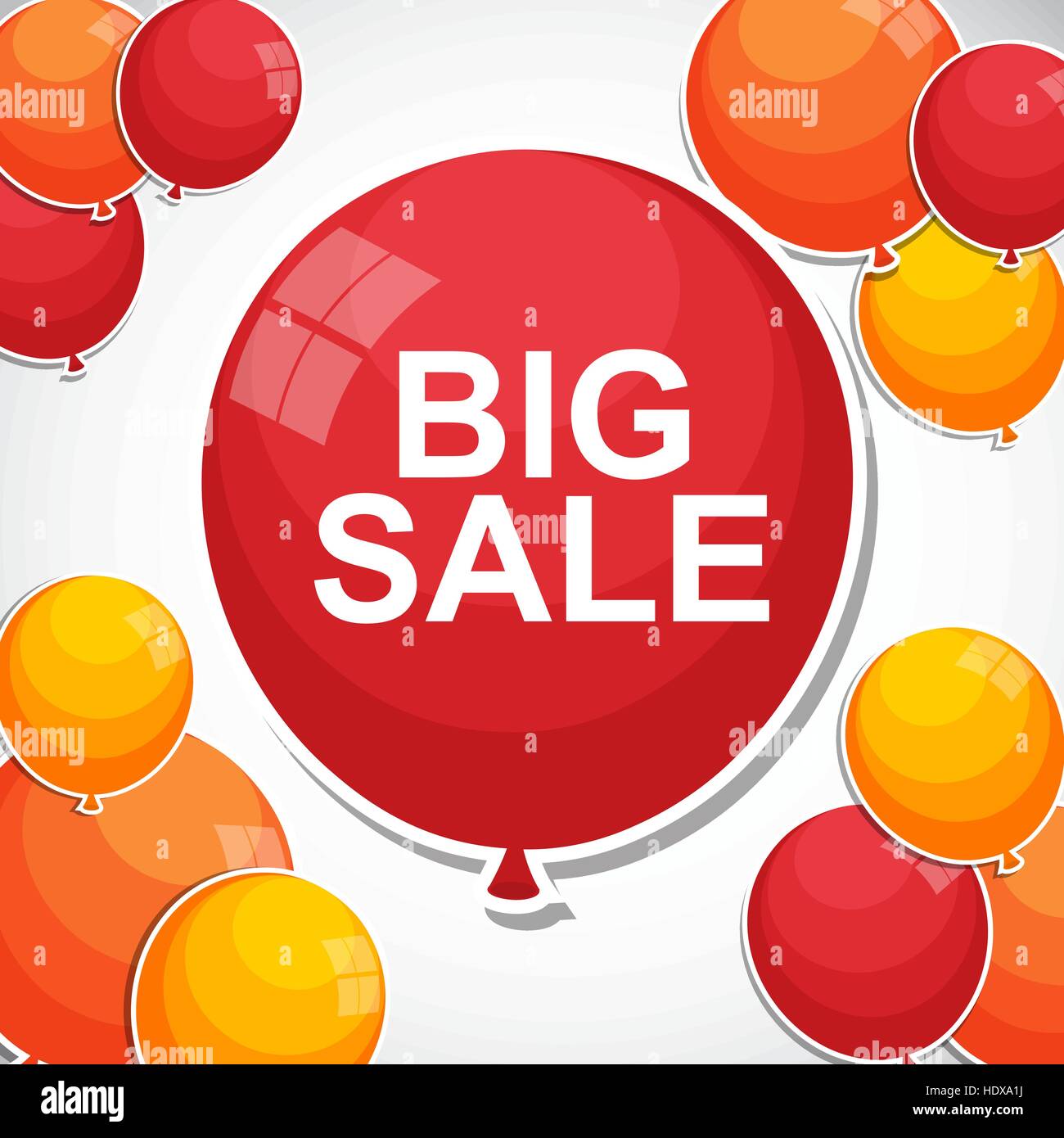 Sale Balloon Concept of Discount. Vector Illustration Stock Vector ...