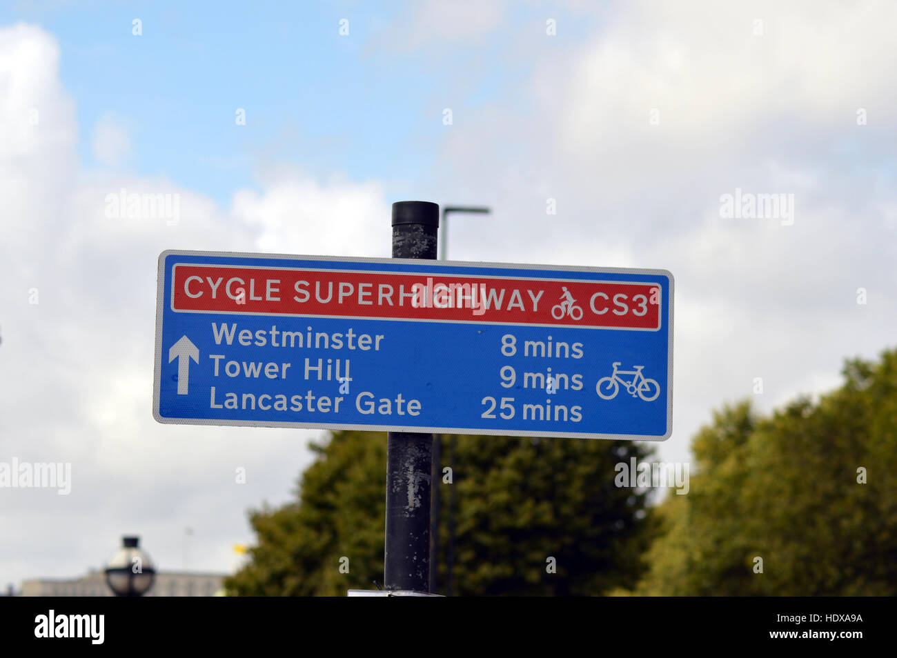Information sign on the Embankment London Stock Photo - Alamy