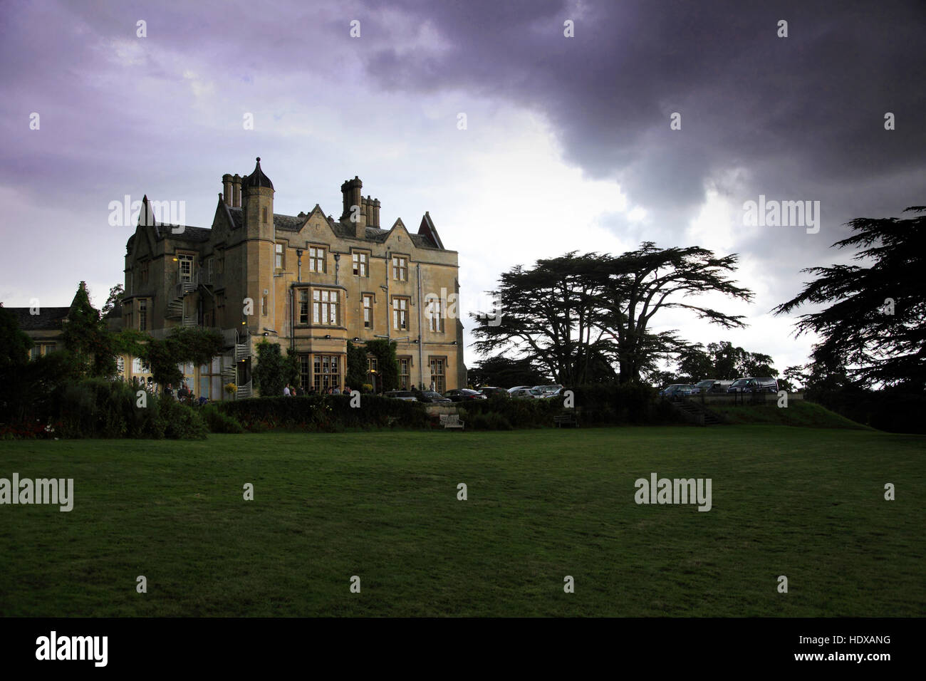 Dumbleton Hall Hotel, near Evesham, a popular wedding venue Stock Photo ...
