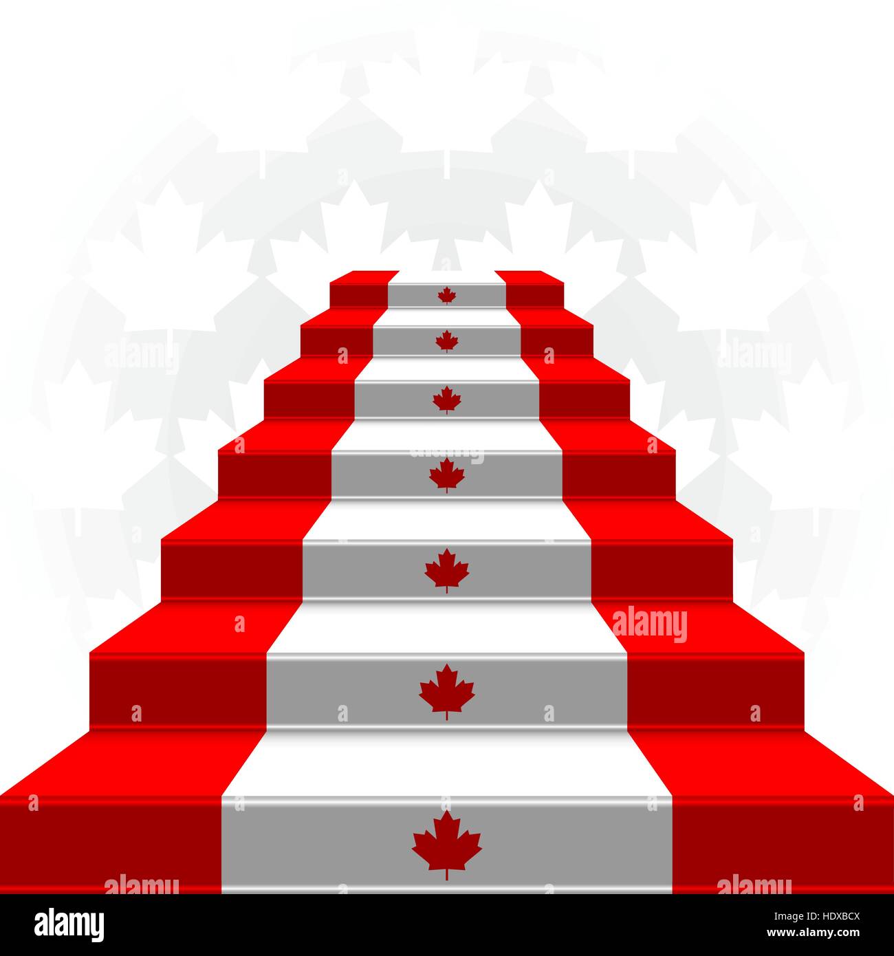 The stylized ladder. Flag of Canada Stock Vector Image & Art - Alamy