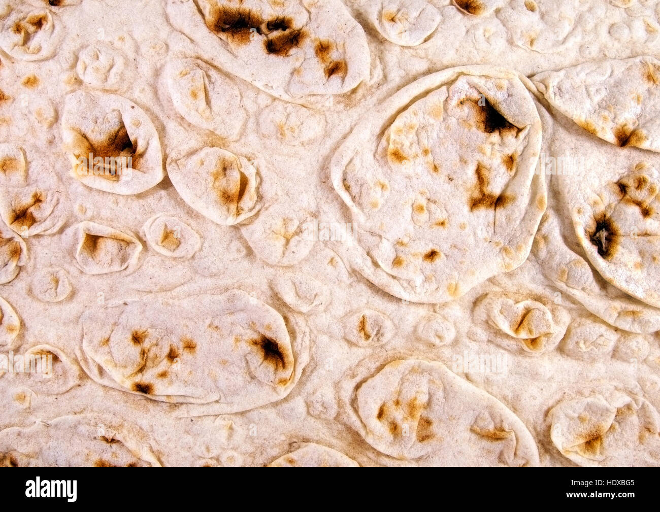 Traditional Armenian home made bread lavash as a background Stock Photo ...