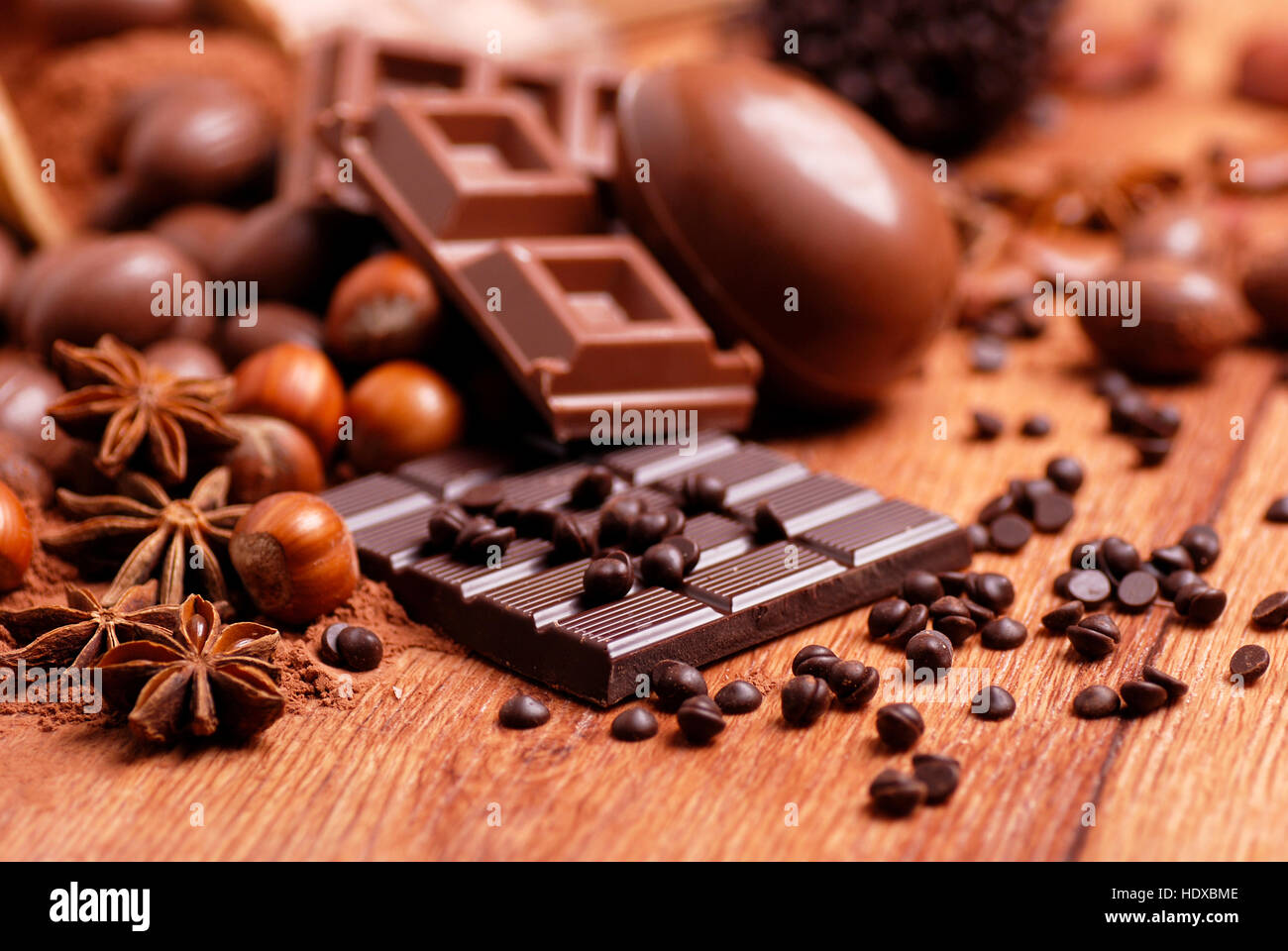 Assorted chocolate easter eggs hi-res stock photography and images - Alamy