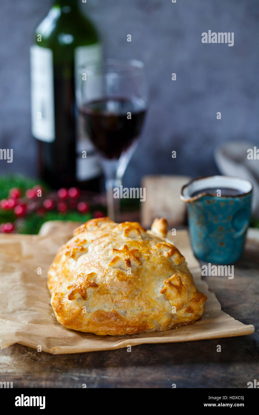 Traditional beef wellington Stock Photo - Alamy
