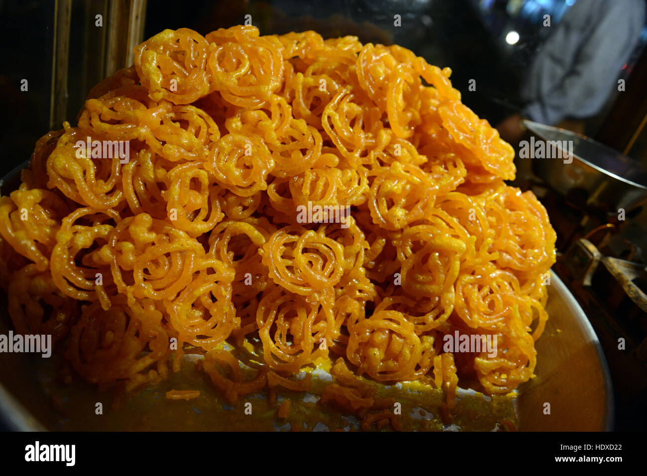 fresh Jalebi sweet snack Stock Photo - Alamy