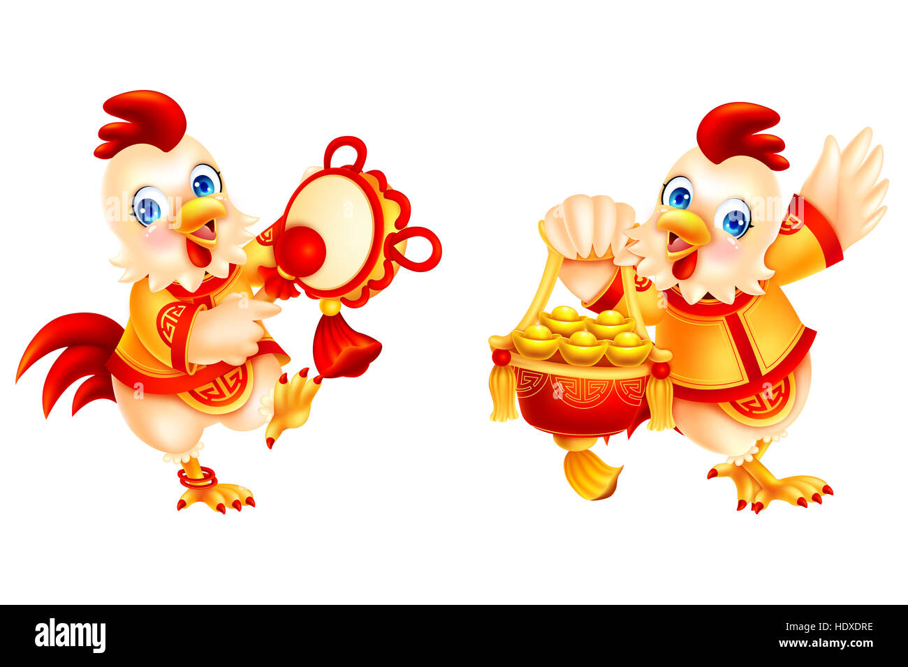 Poultry illustration Cut Out Stock Images & Pictures - Alamy
