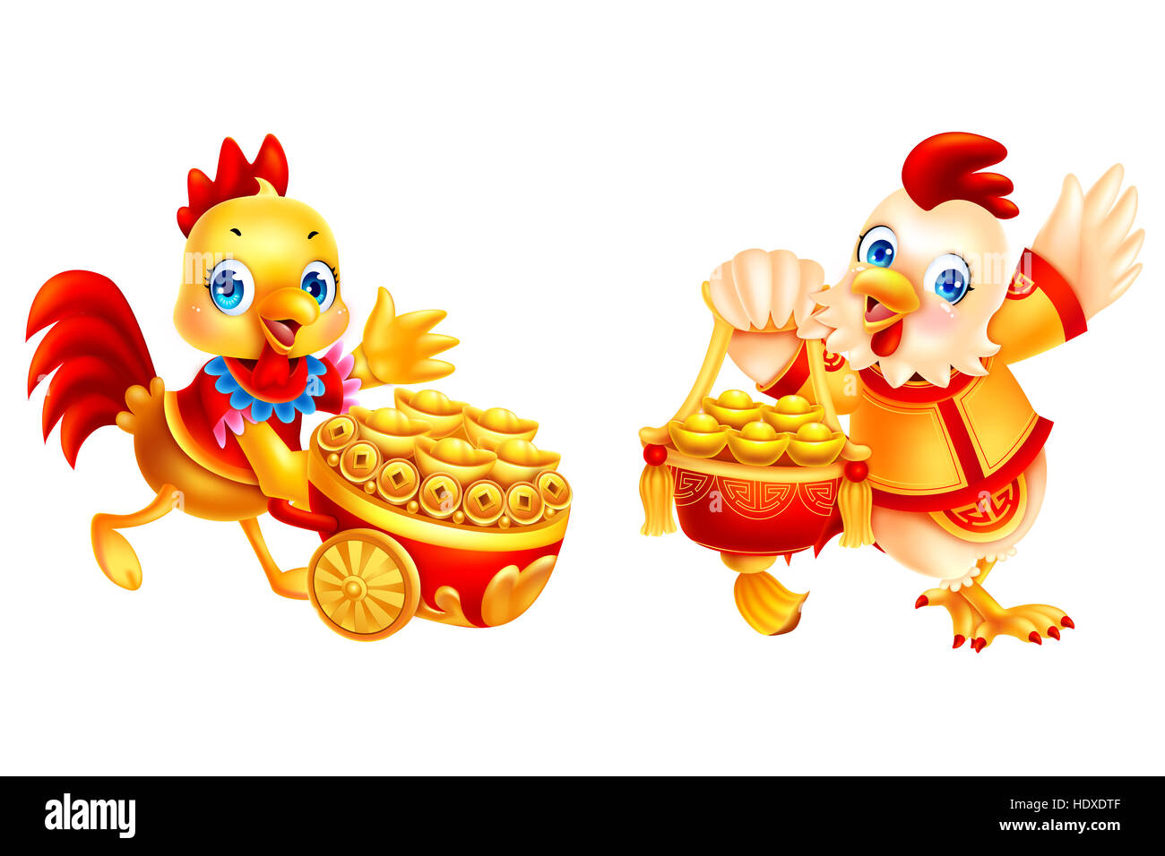 Cute chicken cartoon hi-res stock photography and images - Alamy