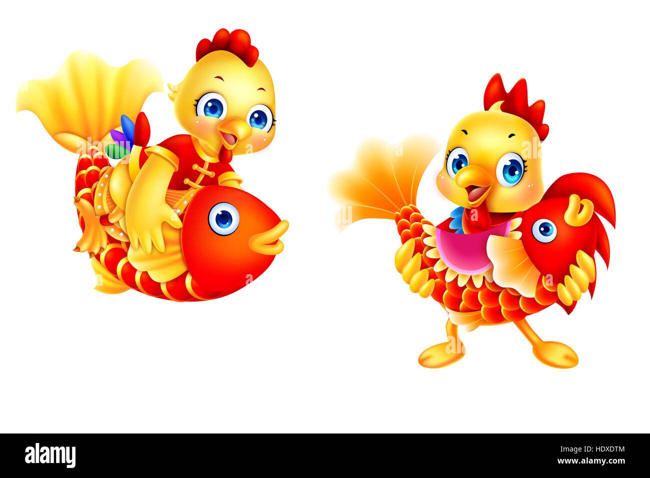 Chicken illustration hi-res stock photography and images - Alamy