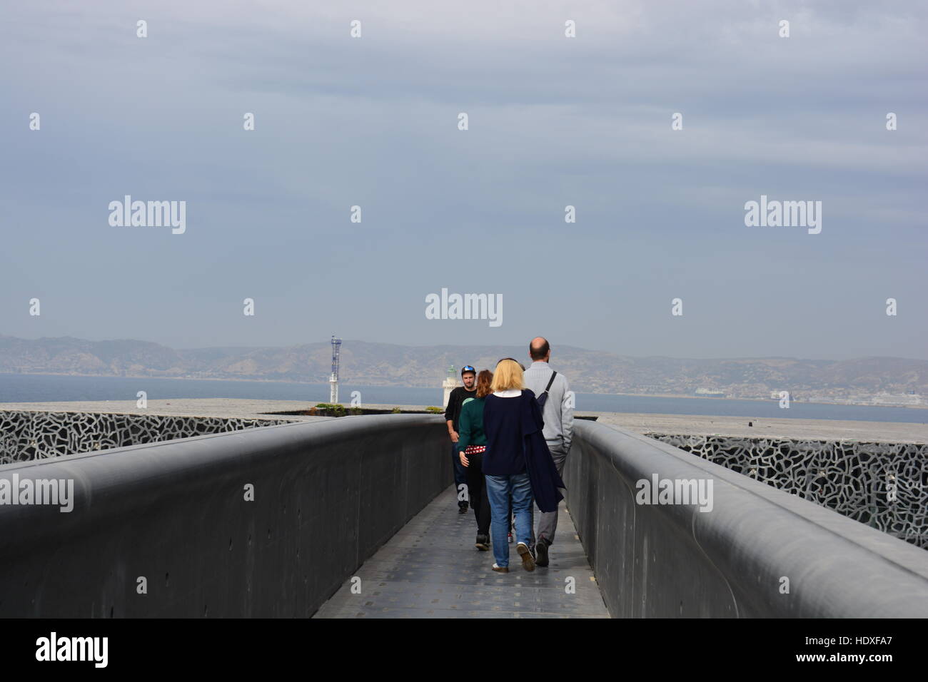 Mucem footbridge hi-res stock photography and images - Alamy