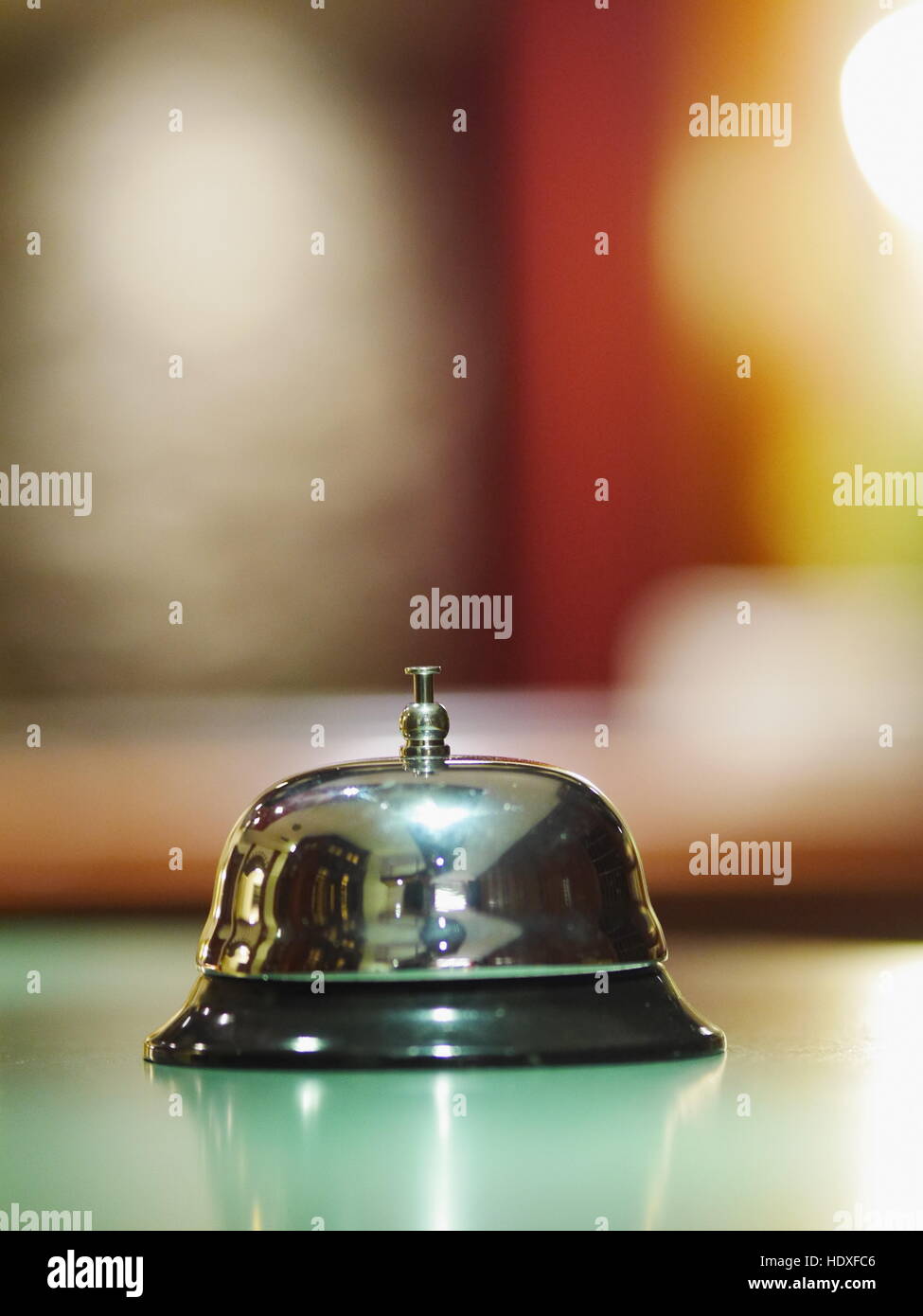 Hotel reception desk bell hi-res stock photography and images - Alamy