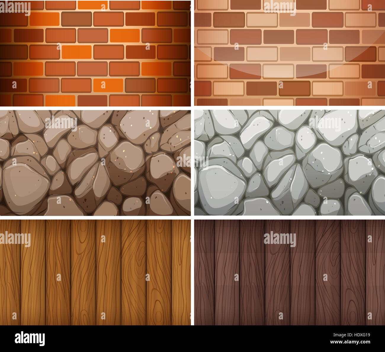 Background pattern with bricks and woods illustration Stock Photo - Alamy
