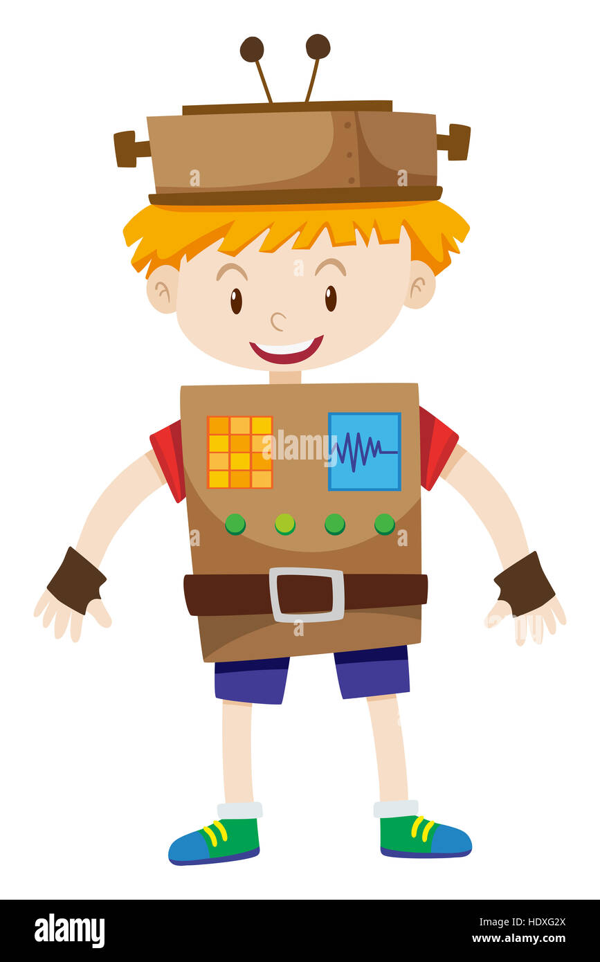 Boy robot costume hi-res stock photography and images - Alamy